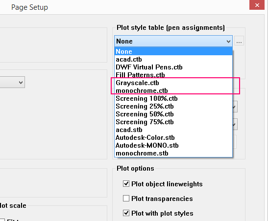 Autocad Plot Style Set To Monochrome stb But Still In Color Safasster